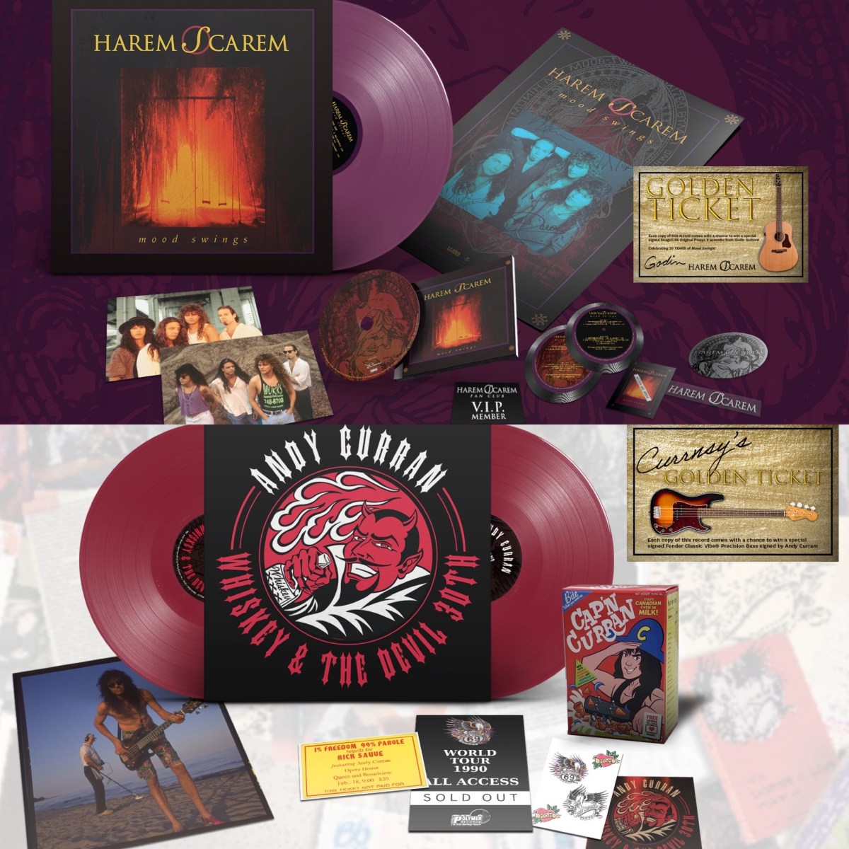 ANDY CURRAN (CONEY HATCH) AND HAREM SCAREM ISSUE NEW LIMITED CLASSIC ...