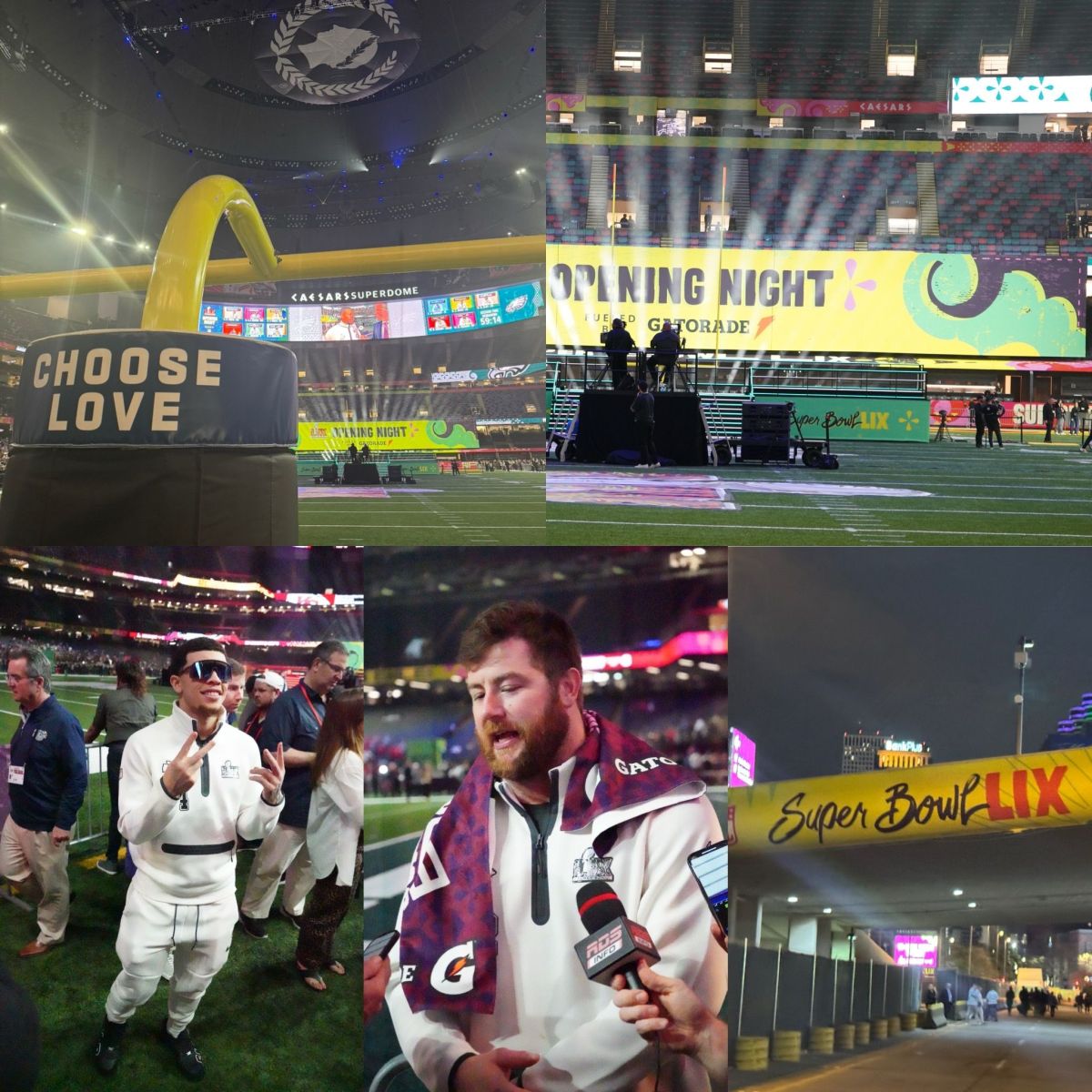 Super Bowl Opening Night @Caesars Superdome In New Orleans, Louisiana ...